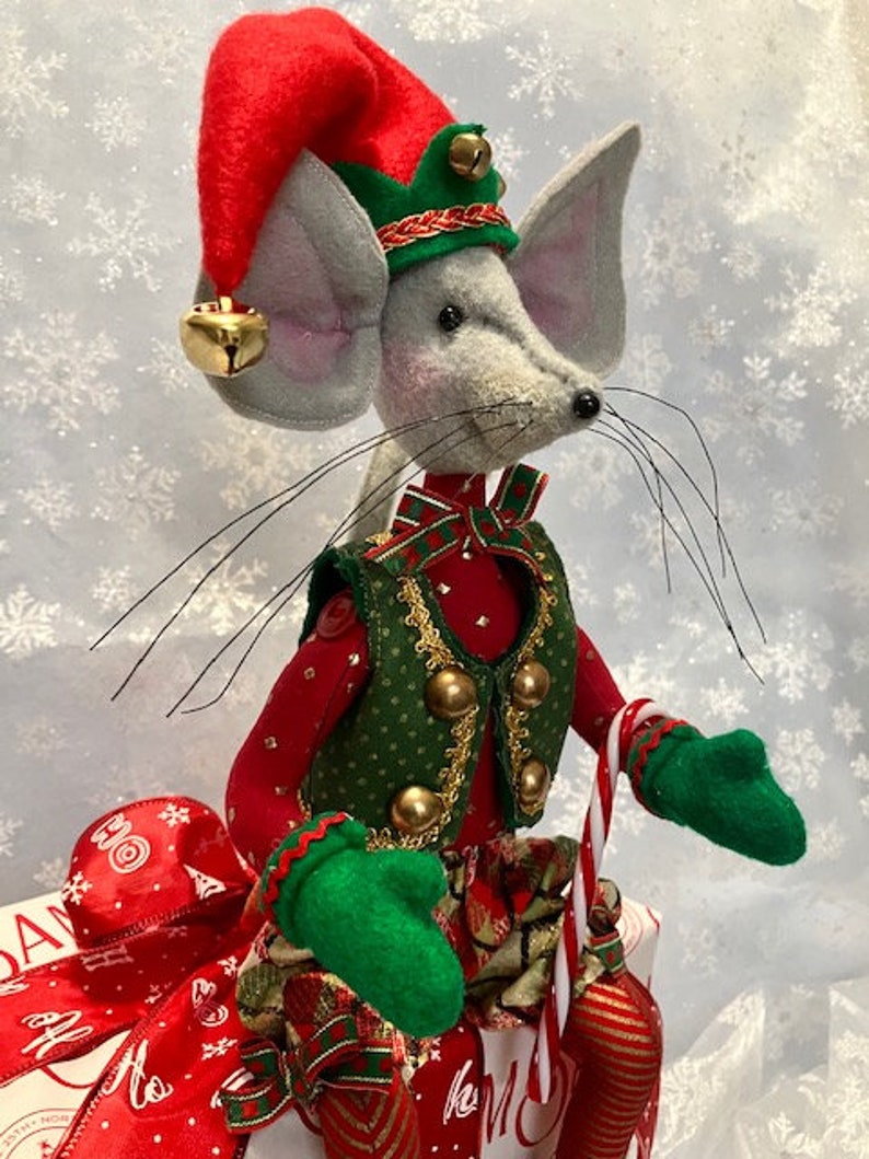 Fredo the Elf Mouse Christmas Holiday Digital Epattern Doll - Etsy
