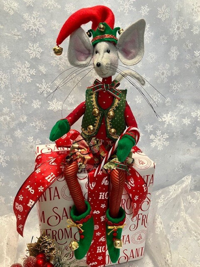 Fredo the Elf Mouse Christmas Holiday Digital Epattern Doll - Etsy