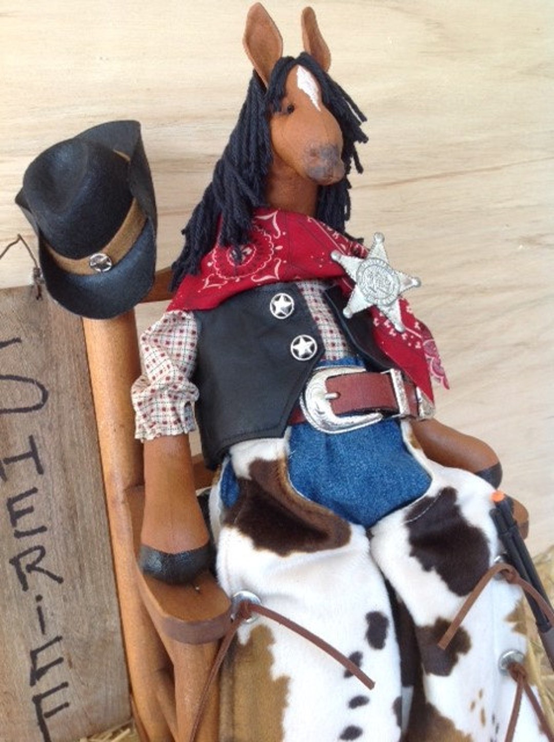 Buck - Cloth Doll E-pattern Western Dressed Cowboy Horse Epattern - Etsy