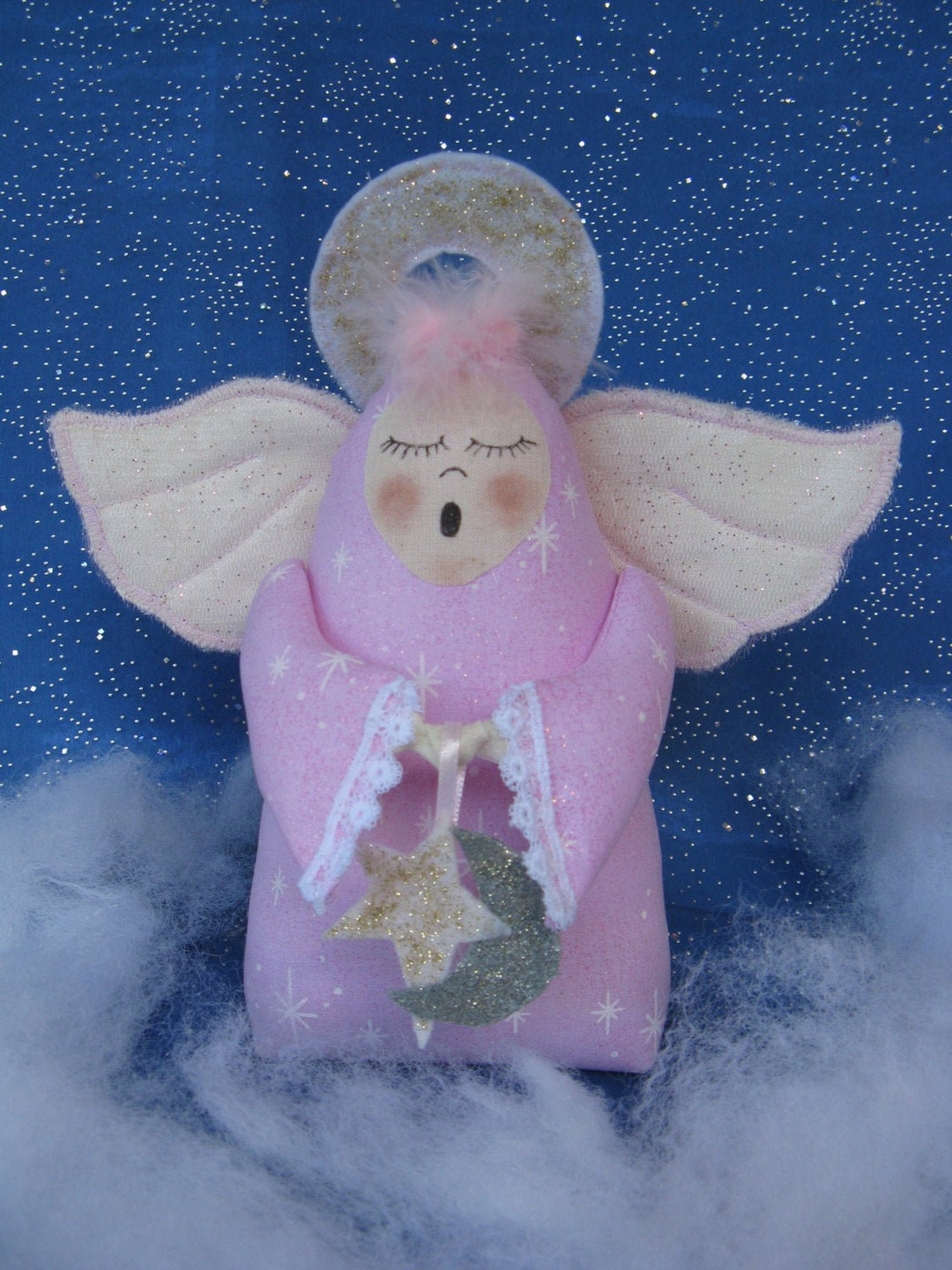 Sleepy Time Angel - Cloth Doll E-pattern an Adorable Little Angel - Etsy