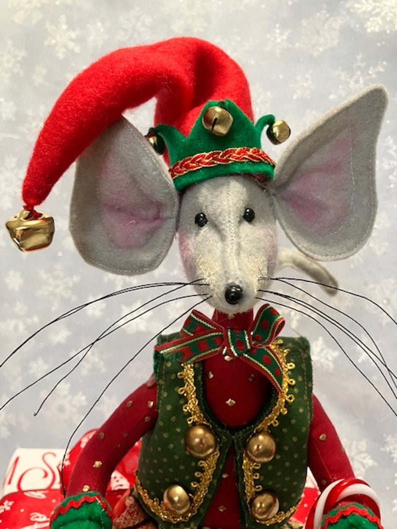 Fredo the Elf Mouse Christmas Holiday Digital Epattern Doll - Etsy