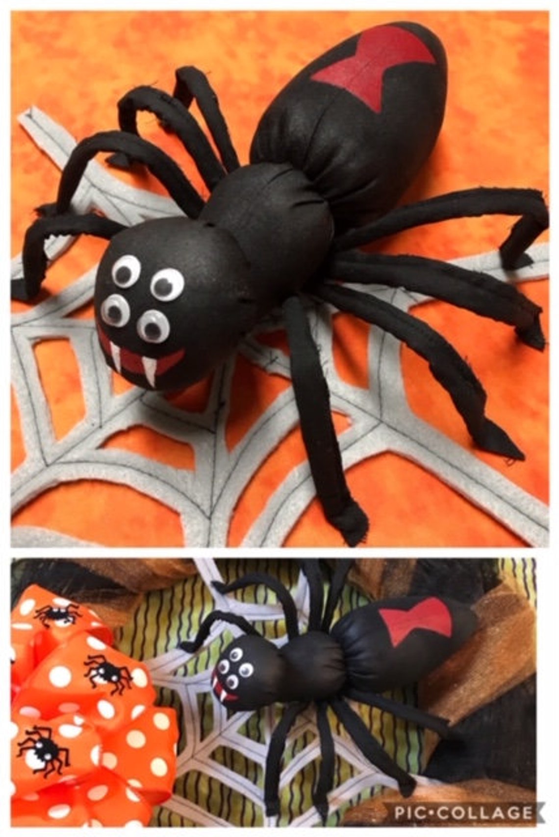 Halloween Spider & Web Cloth Doll E-pattern Home Decor, or Wreath - Etsy