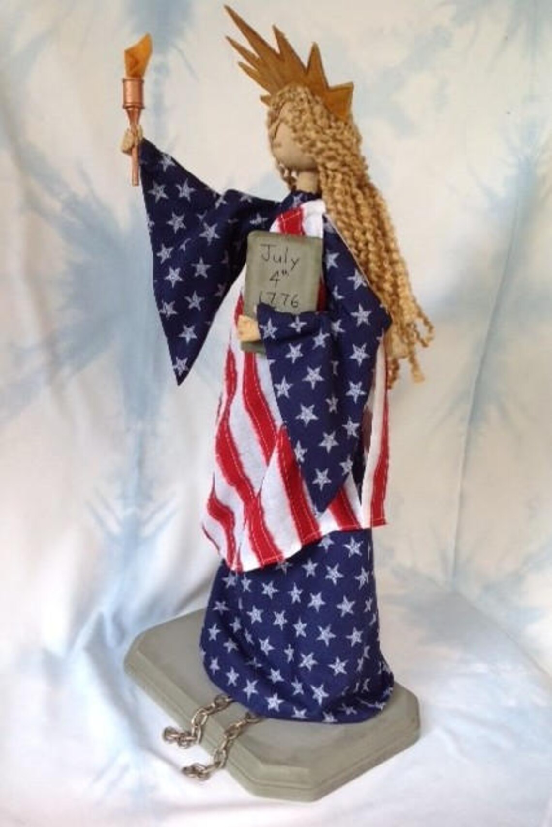 Miss Liberty Cloth Doll E Pattern Americas Lady Statue Etsy
