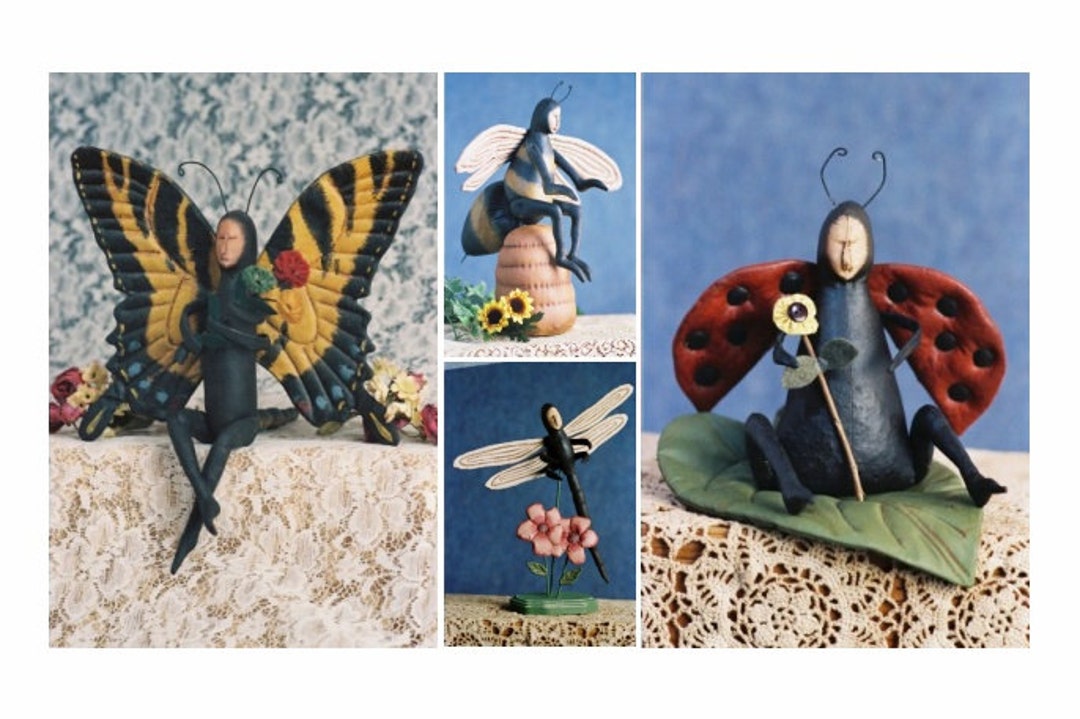 Cloth Doll E-pattern Special Price 4 Bug Doll Collection Lady Bug ...