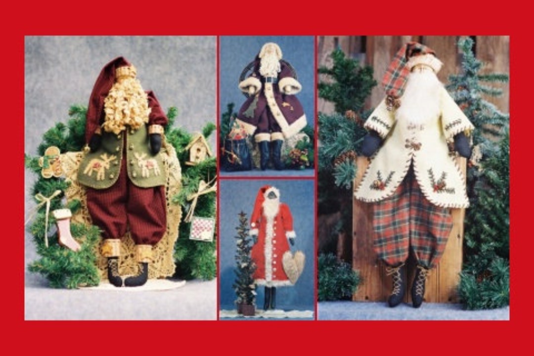 Santa Collection - Cloth Doll E-pattern Special Santa Collection of ...