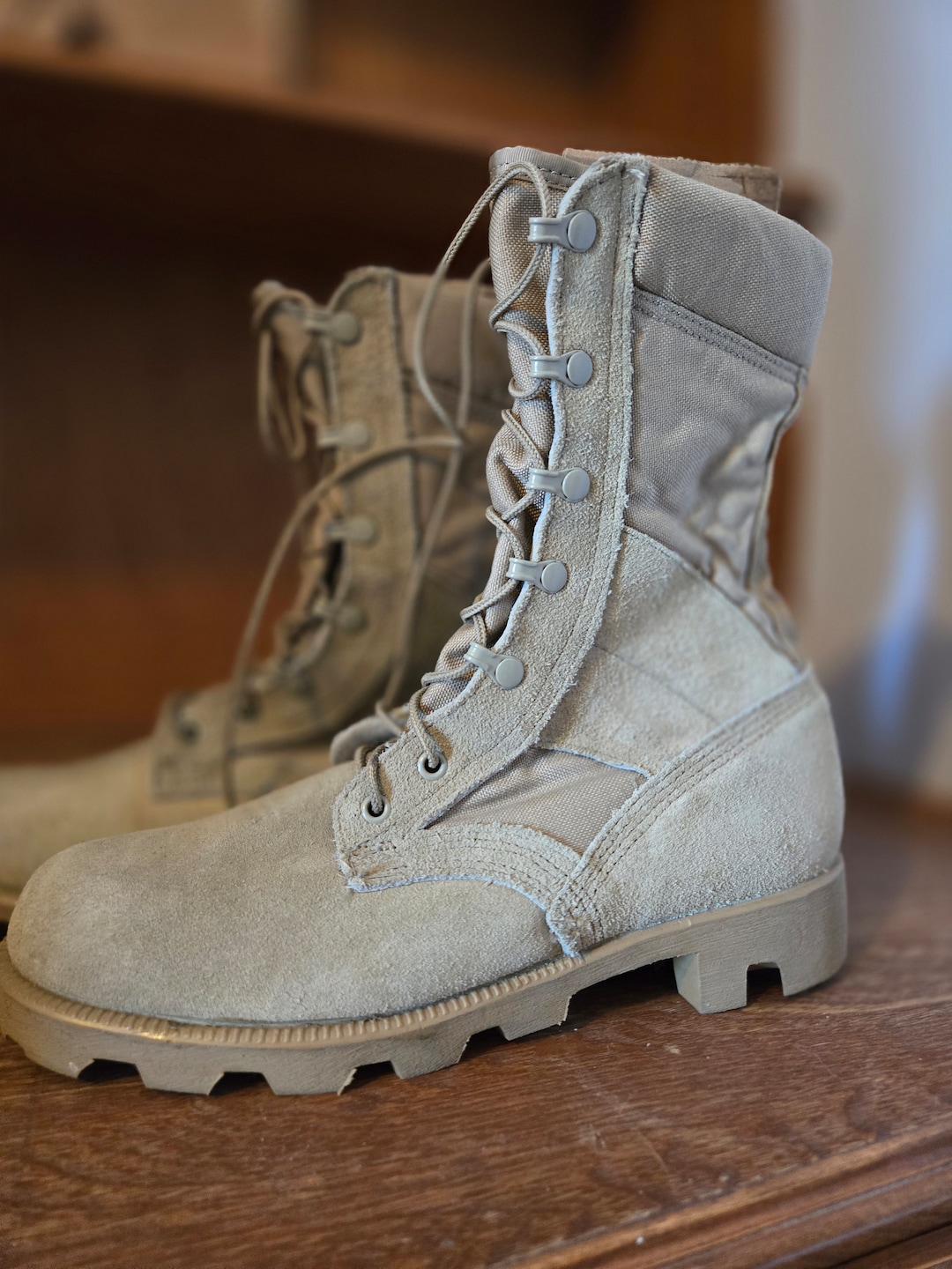 Vintage Wellco Military Desert Combat Boots Size 7.5 Mens With Steel ...