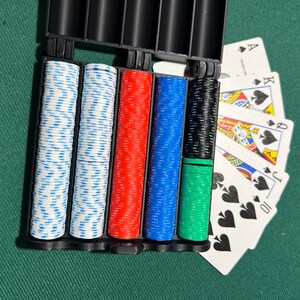 Pocket Poker Set: Travel Poker With Chips & Case - Etsy