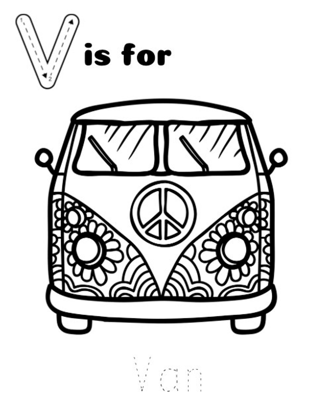 Alphabet Thing Coloring Pages for Kids - Etsy