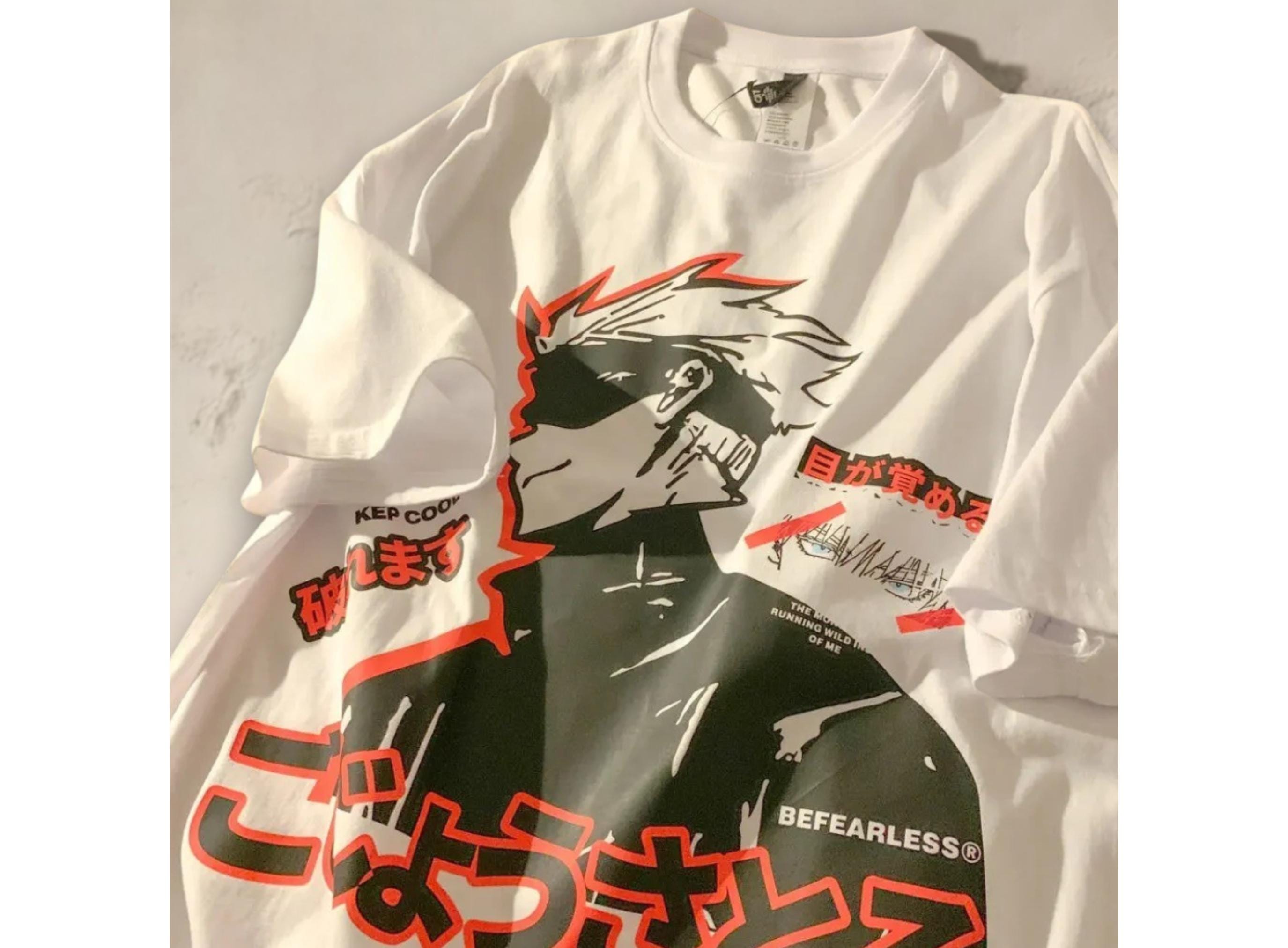 Jujutsu Kaisen Print T-shirt Anime, Cartoon Anime Shirt Graphic, Anime ...