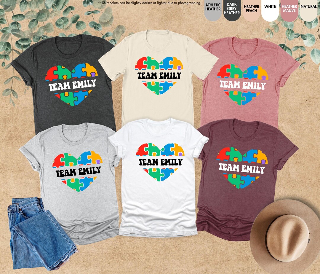 Personalized Autism Shirt, Custom Autism Team Shirt, Matching Autism ...