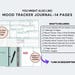 Mood Tracker Printable Mood Journal Prompts Daily Mental Health Planner ...