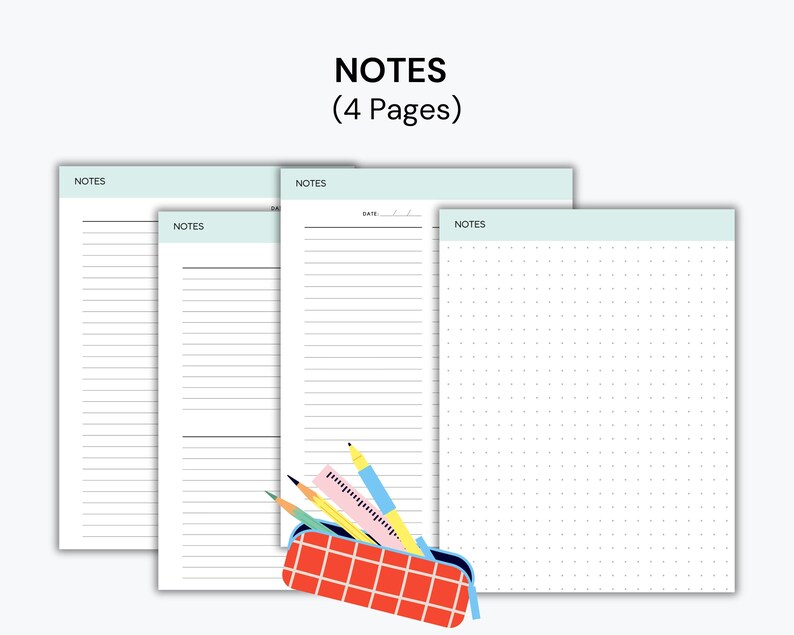 Mood Tracker Printable With Mood Journal Prompts Self Care Planner ...