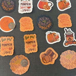 15 Extra Large Pumpkin Spice Stickers - Etsy