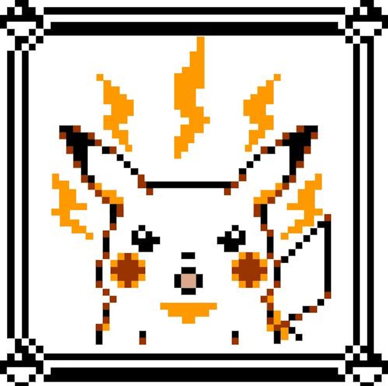 Pikachu Pngtuber Model | Pixel Art, Twitch, Youtube (digital Download ...