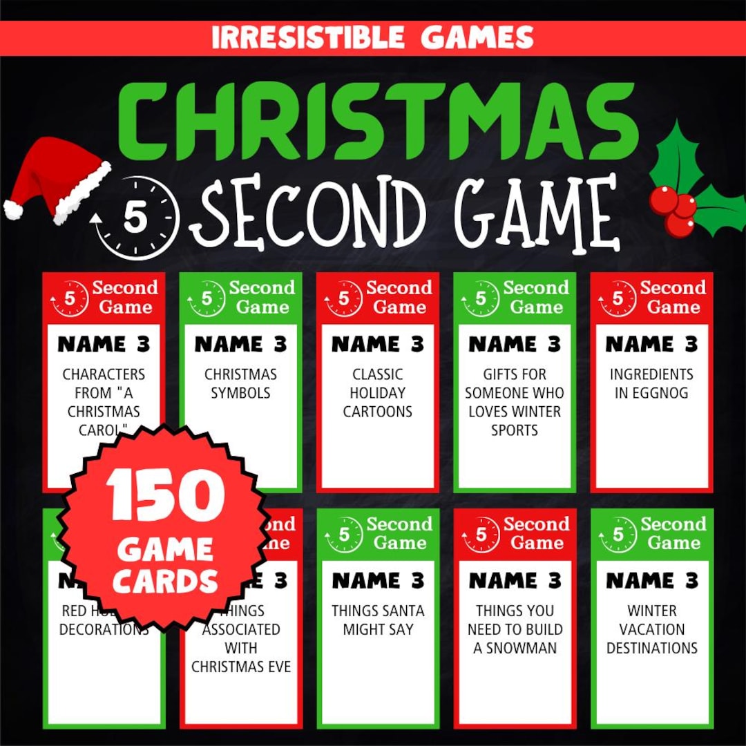 Christmas 5 Second Game | Christmas Activity for Kids and Adults ...