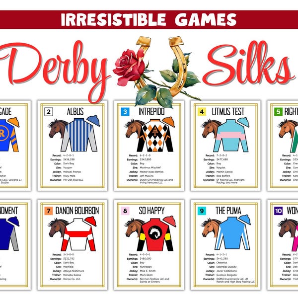 Kentucky Derby 2026 Printables - Etsy