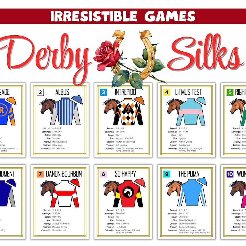 Kentucky Derby 2026 Printables - Etsy