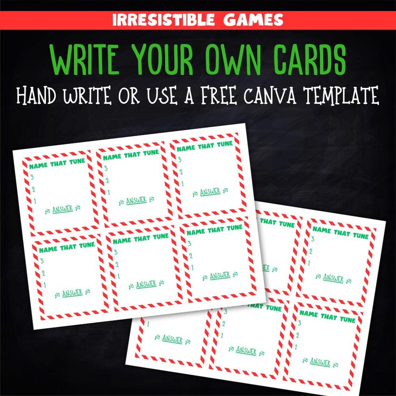 Christmas Name That Tune Game, Perfect for Family Christmas Games and ...