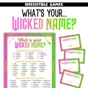 What's Your Wicked Name Game and Name Tags | Wicked Name Generator ...