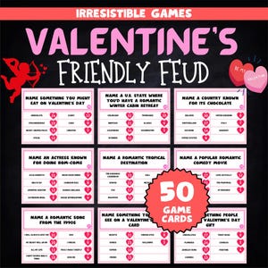 Valentine's Friendly Feud Game | Galentine's Friends Feud | Holiday ...