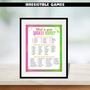 What's Your Wicked Name Game and Name Tags | Wicked Name Generator ...