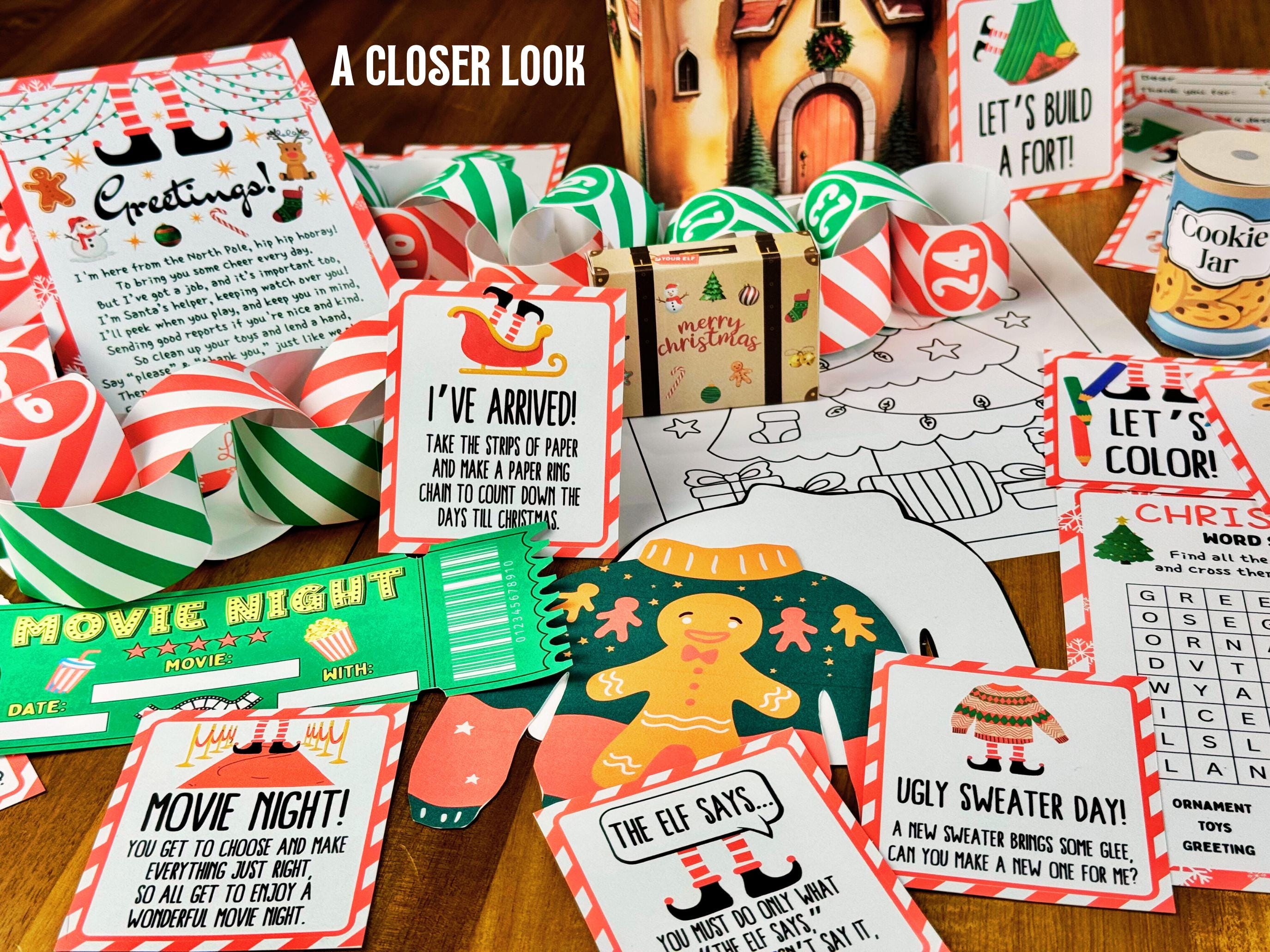 Printable Elf Kit 24 Days Bundle | Christmas Elf Props Kit | Christmas ...