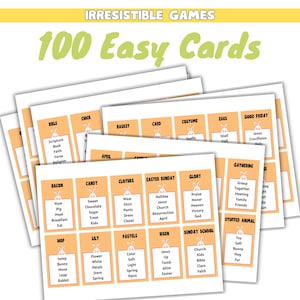 Easter Taboo Game | Forbidden Words Family Easter Game | 200 Clue Cards ...