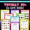 80s Game Bundle | Printable 80s Trivia Games | 80's Party Games and ...