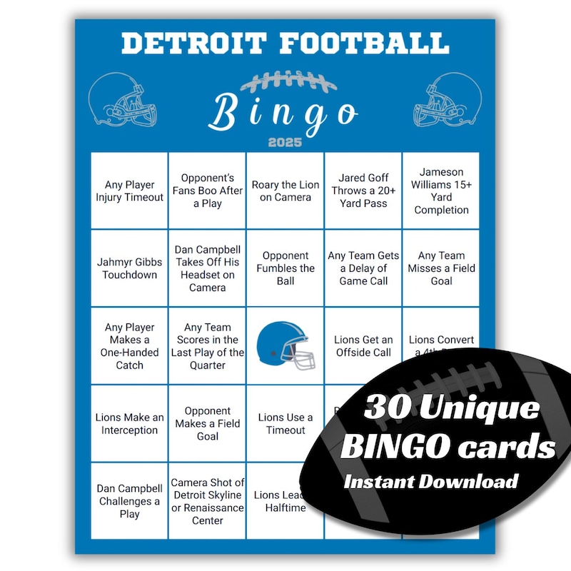 Lions Football Game Live - Etsy