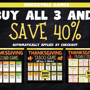 Thanksgiving 5 Second Game | Thanksgiving Activity for Kids and Adults ...