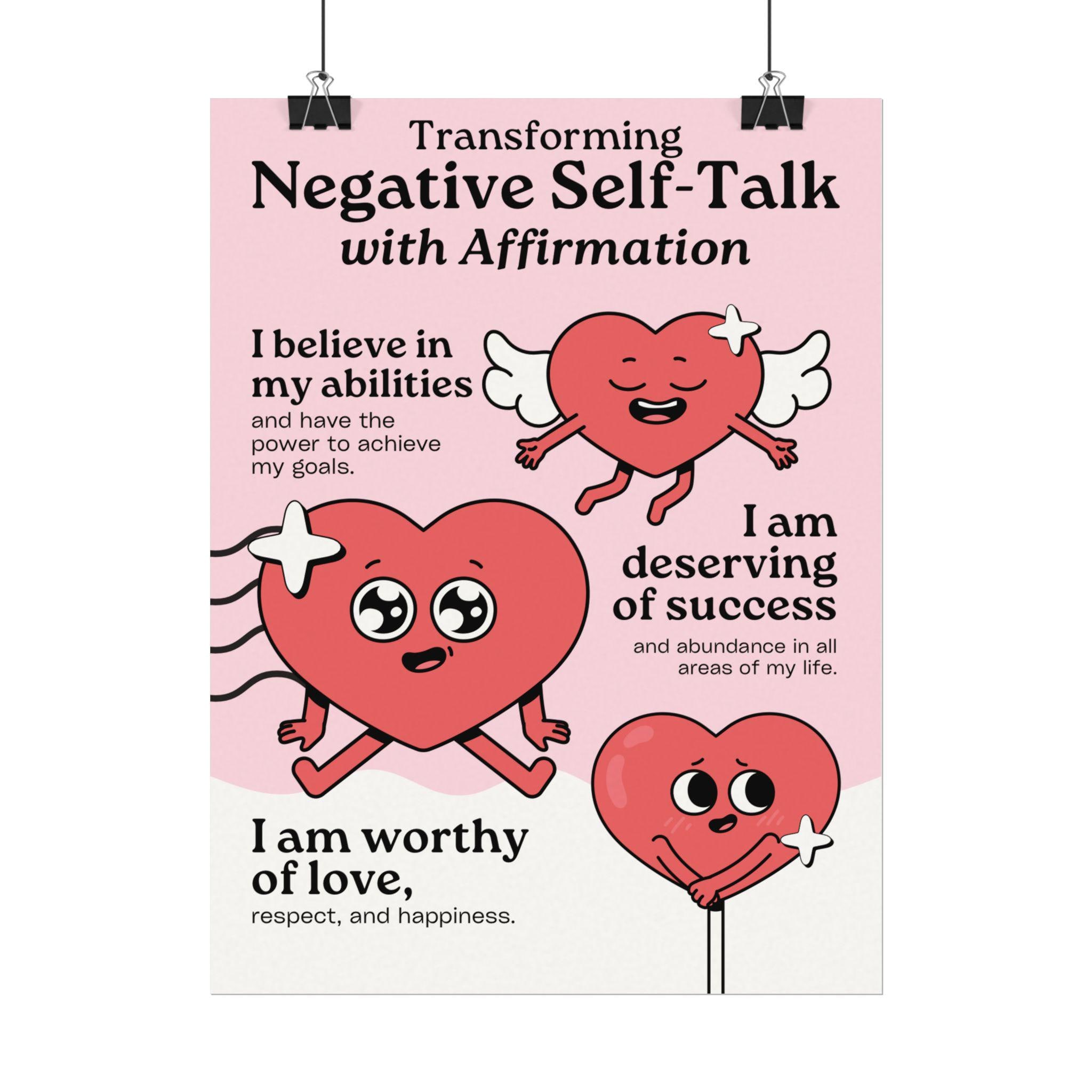 Emotional Education Series Poster Transform Negative Self-talk 2 of 2 ...