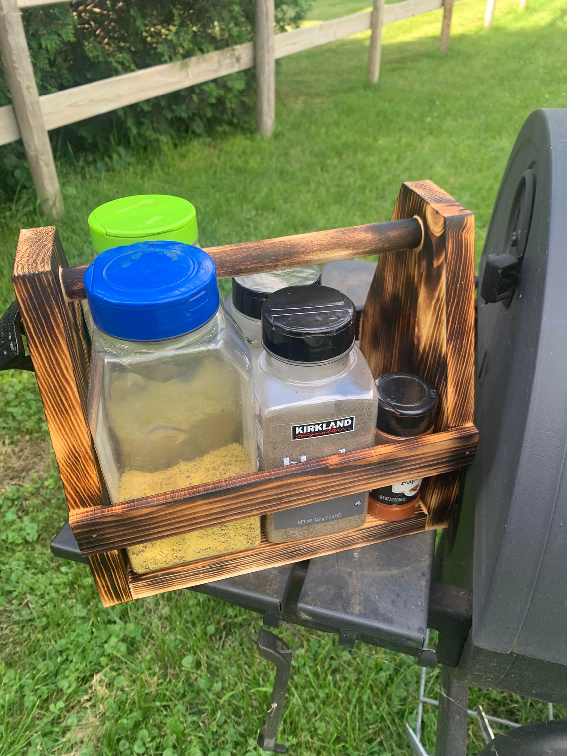 Rustic Beer Caddy, Beer Tote, Wooden Beer Holder, Wooden Condiment ...