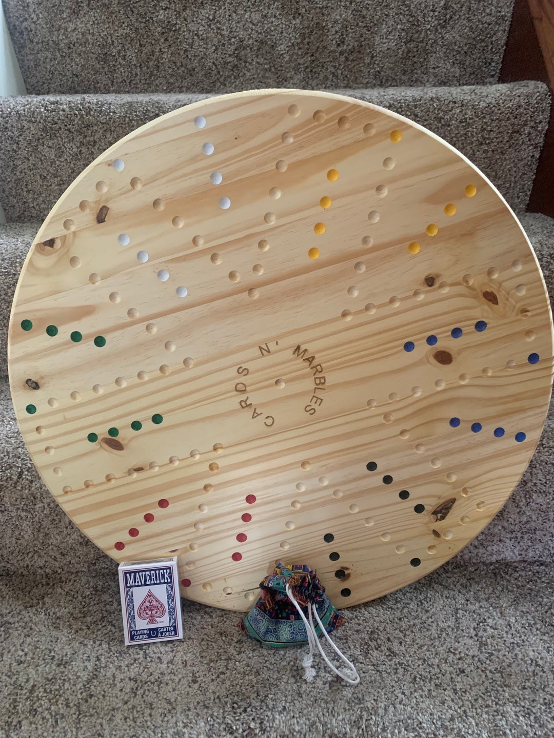 Cards & Marbles Board Game, Family Card Games, Pegs and Jokers, 4 and 6 ...