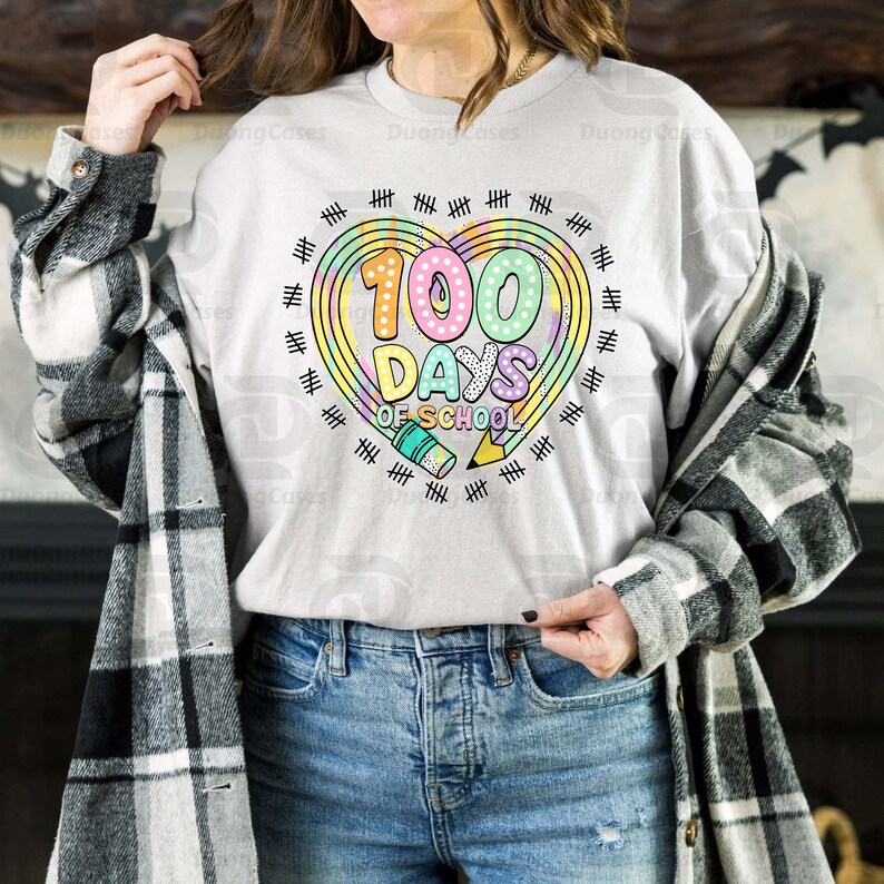 Retro in My 100 Days of School Era Png, 100 Days of School Teacher Png ...