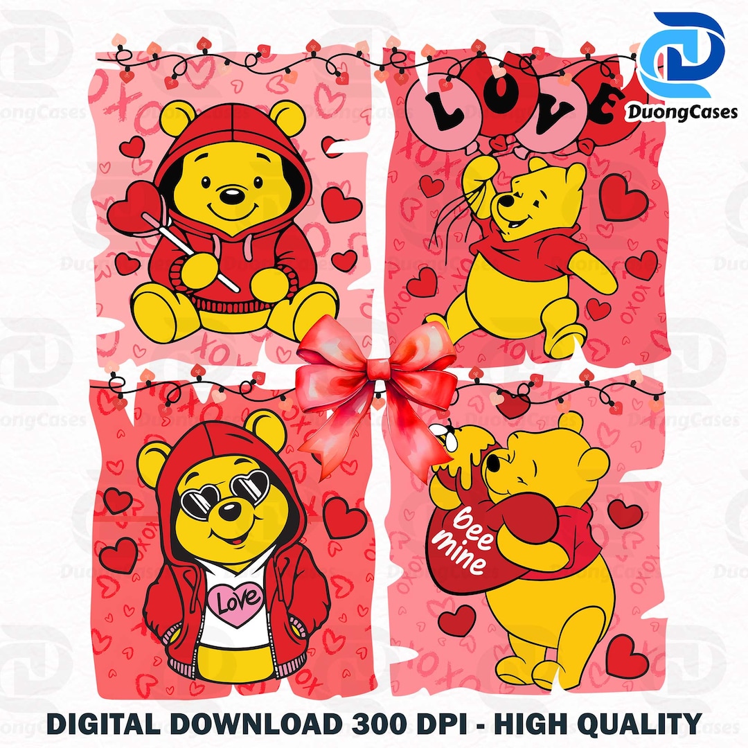 Happy Valentine Cartoon Characters Png, Pink Valentine Cartoon ...