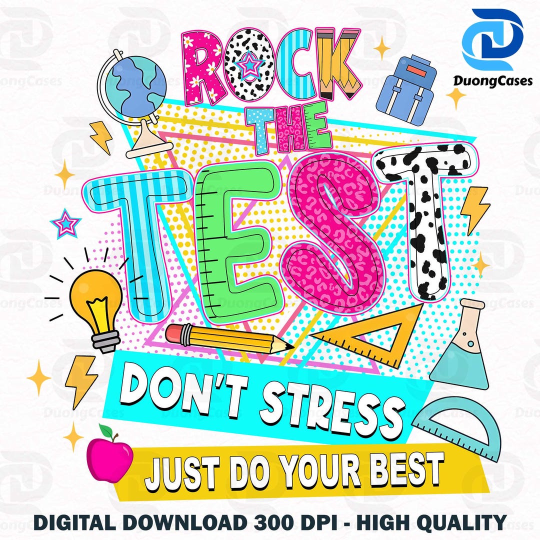Rock the Test Png, Show Your Staar Power Png, Rock the Test Png, Preppy ...