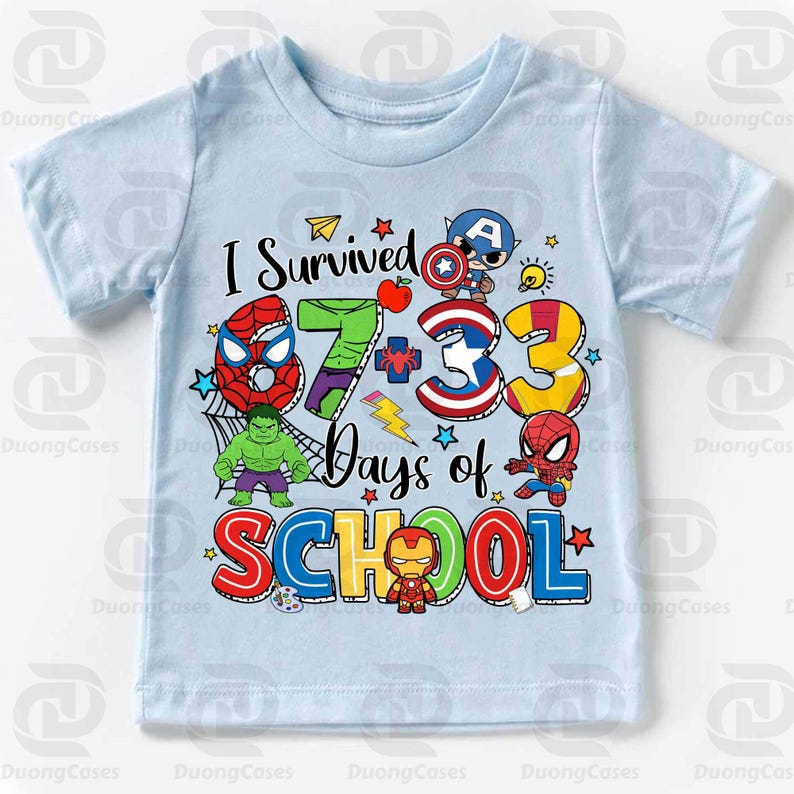 I Survived 67+33 Days of School Png, Happy 100 Days of School Png ...