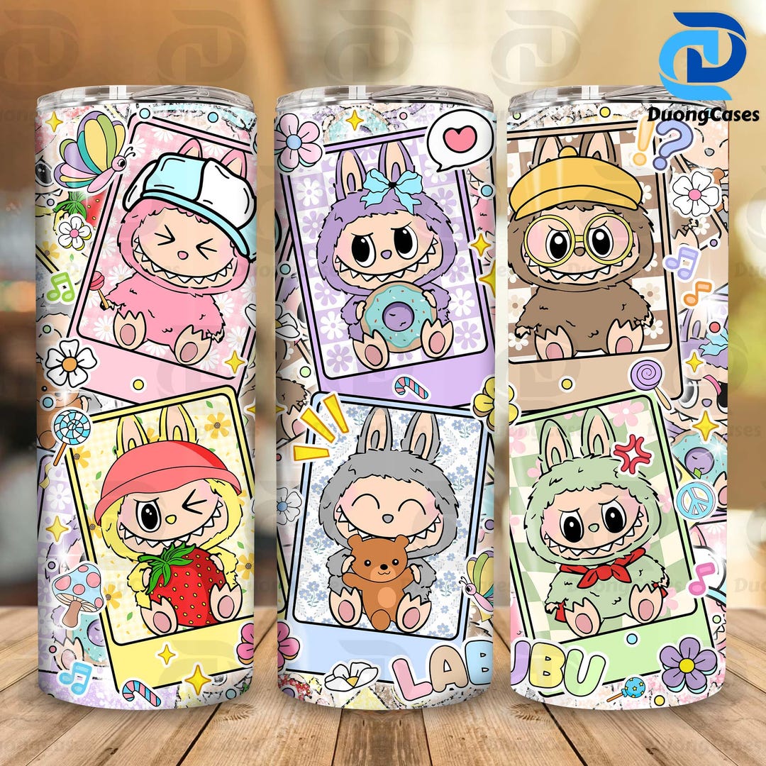 Funny Cartoon Character Wrap Design , Trending Pink Cartoon Character ...