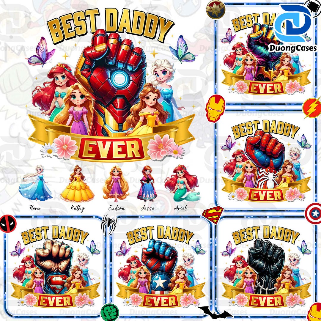Custom Best Dad Ever Png, Fist Bump Set Superhero Png, Custom Superhero ...