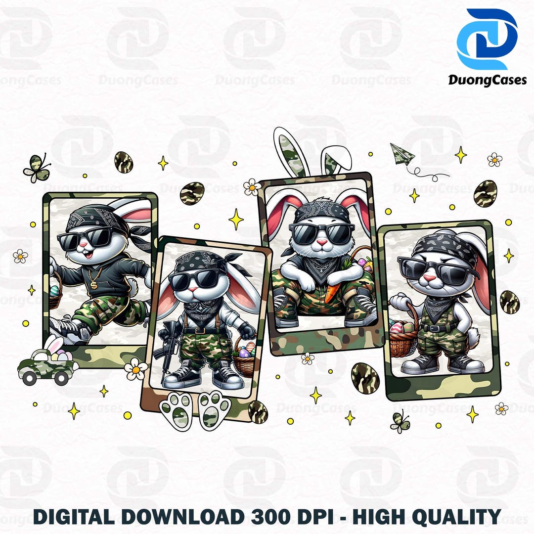 Egg Hunter Bunny Camo Easter Png, Girl Easter Camo Png, Bunny Kids ...