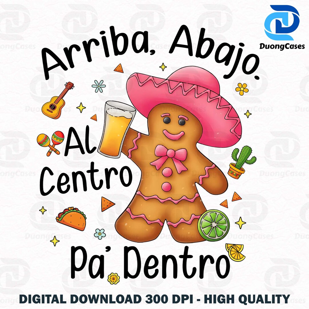 Feliz Navidad Mexican Gingerbread With Sombrero Christmas Png, Happy ...