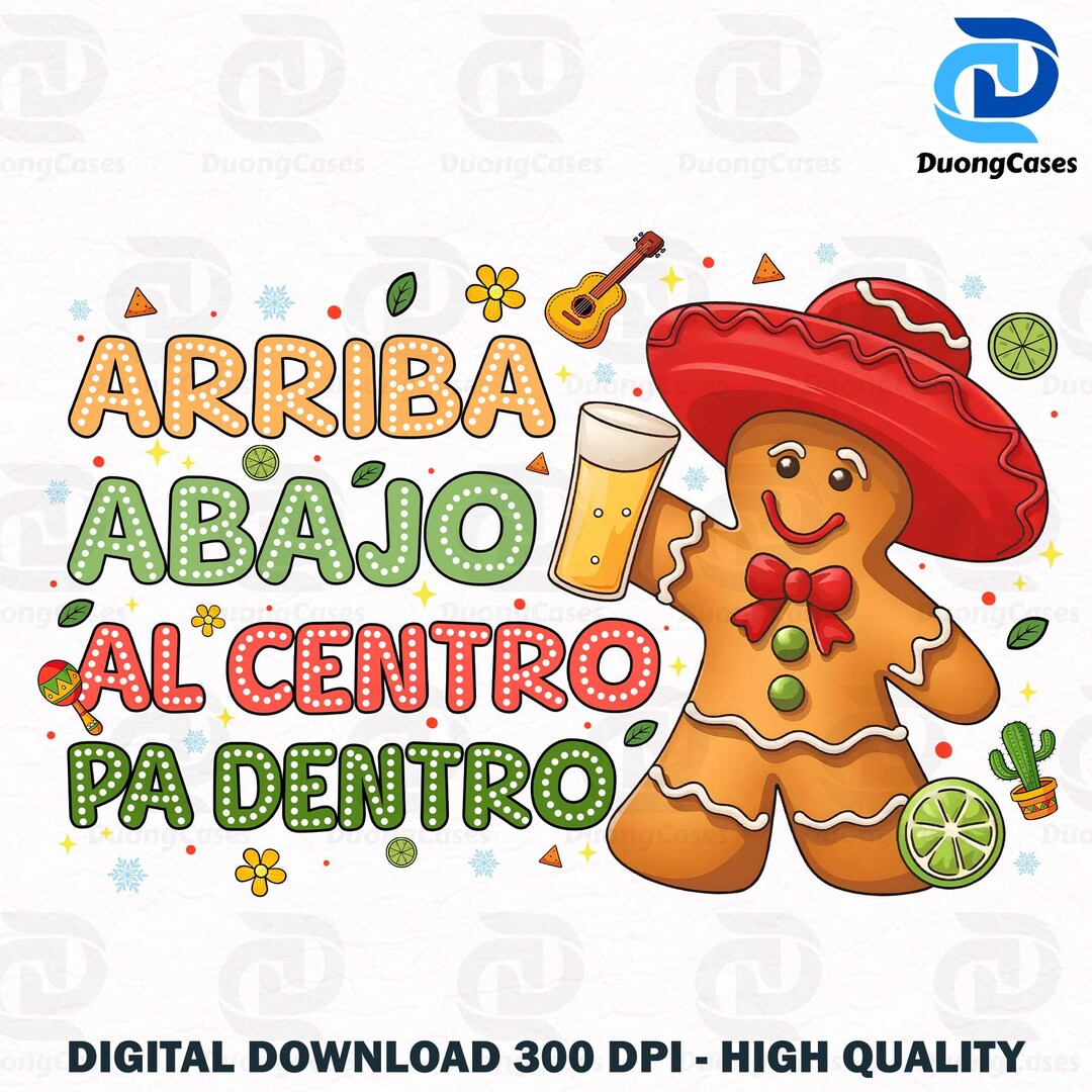 Feliz Navidad Mexican Gingerbread With Sombrero Christmas Png, Happy ...