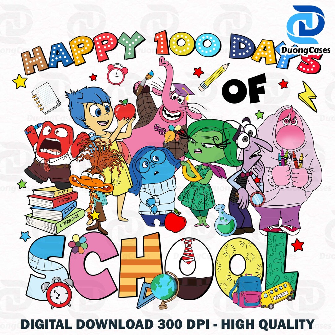 Emotions Happy 100 Days of School Png, 100 Days Bruh Png, 100 Days of ...