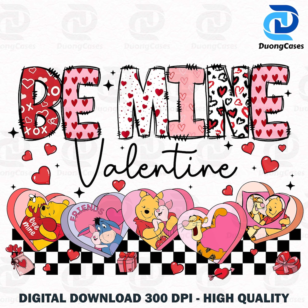 Happy Valentine Cartoon Characters Png, Pink Valentine Cartoon ...