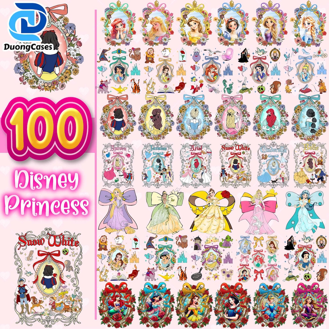100+ Coquette Mirror Princess Characters PNG Bundle, Princess Coquette ...