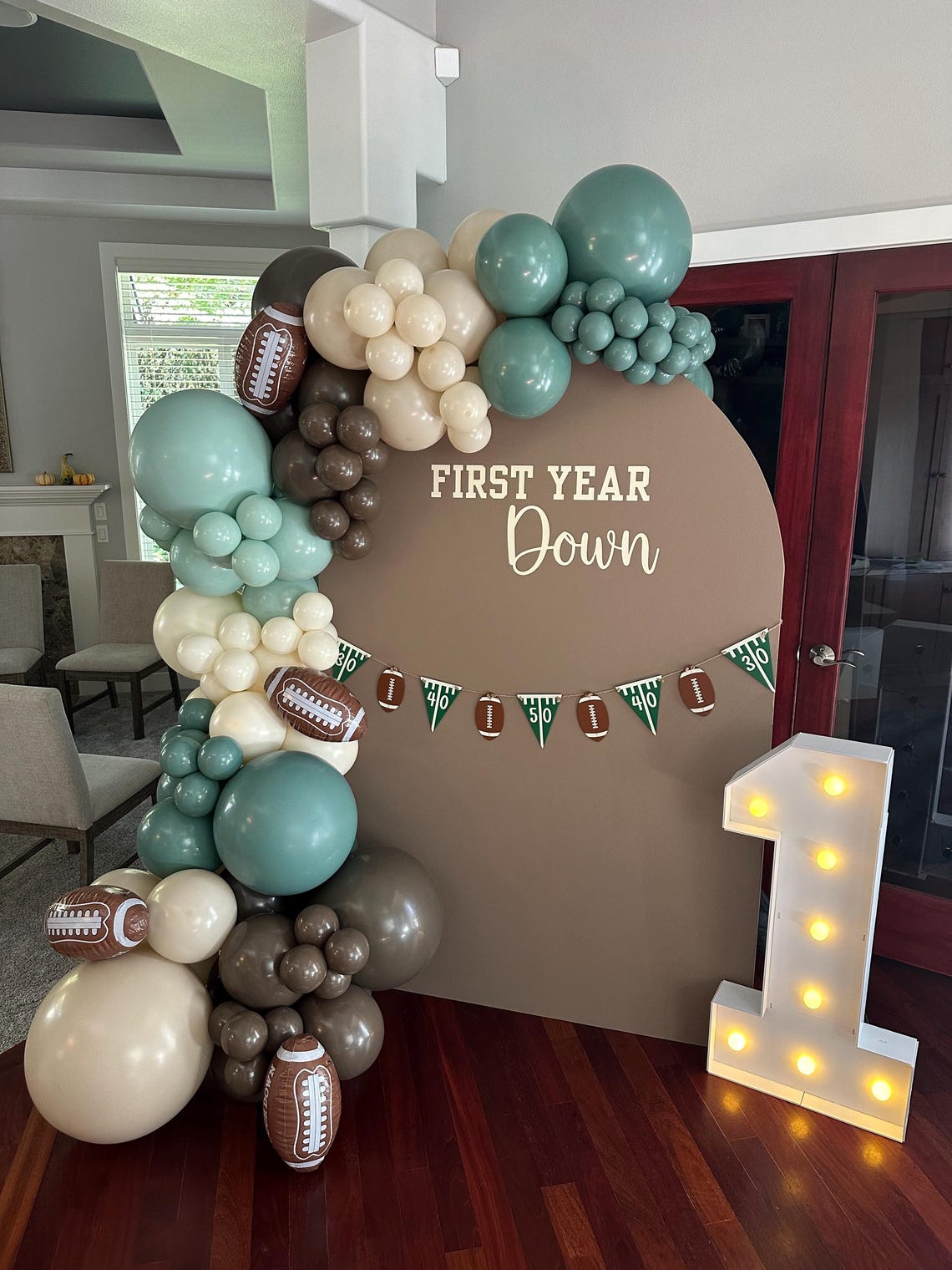 First Year Down (1st Birthday) - Customizable Removeable Vinyl for ...