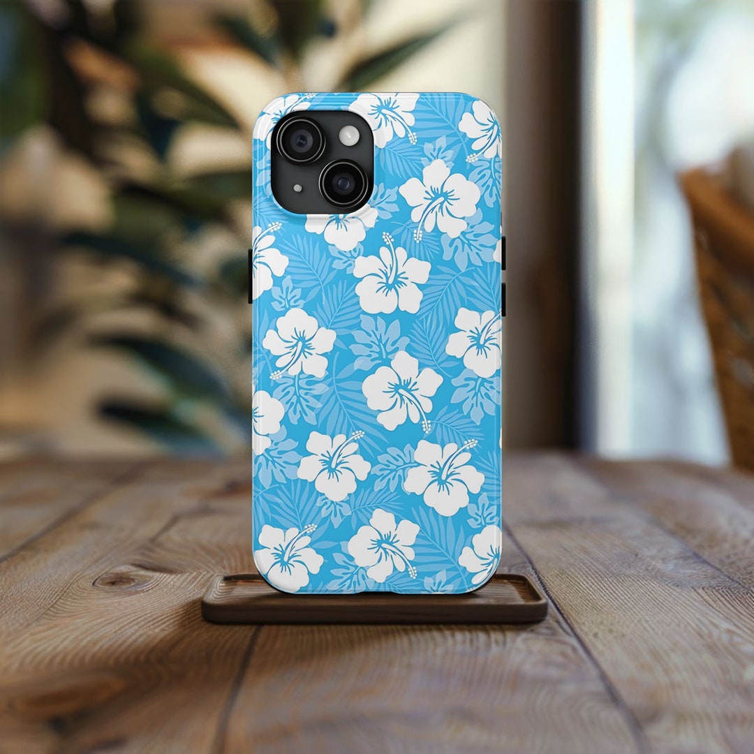 Hawaiian Flower Phone Case, Hibiscus, Trendy Aesthetic, Retro Summer ...