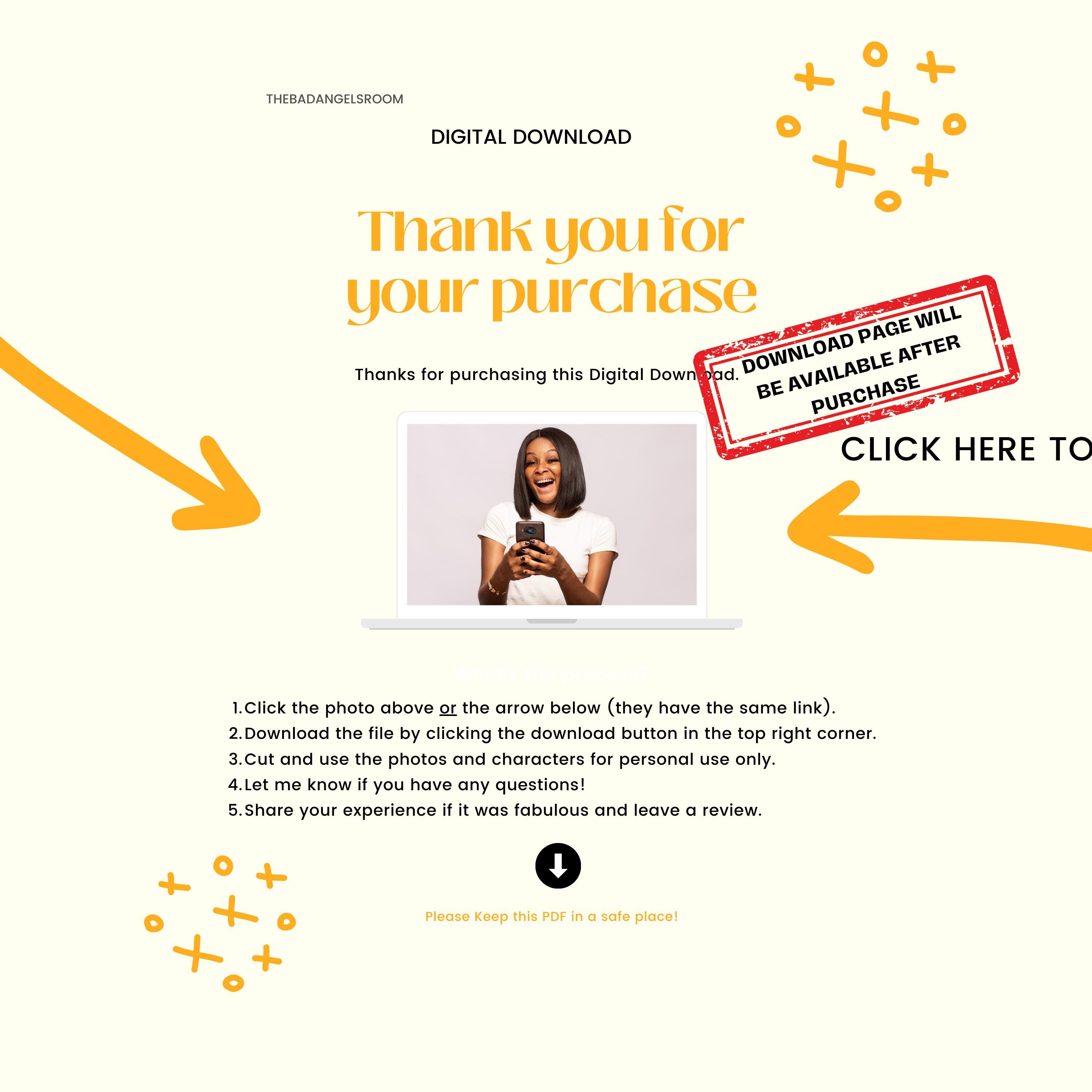 Empowerment Vision Board for Black Kids - Printable Digital Download to ...