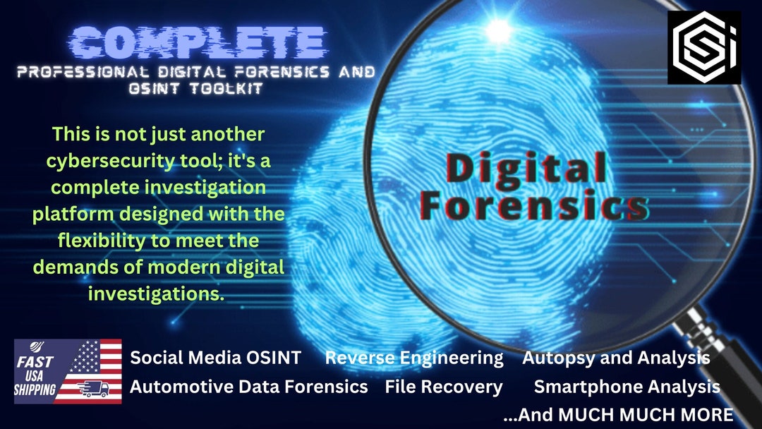 Pro Digital Forensics Toolkit OSINT Smartphone PC Auto Autopsy Bootable ...