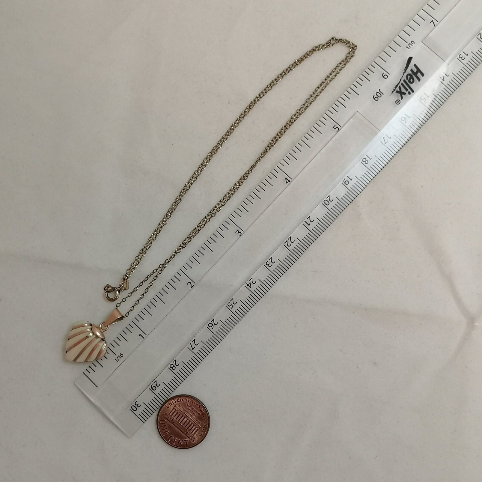 Vintage AM Double Gold Plated Heart Charm Necklace: 21 Inches or 53.5 ...